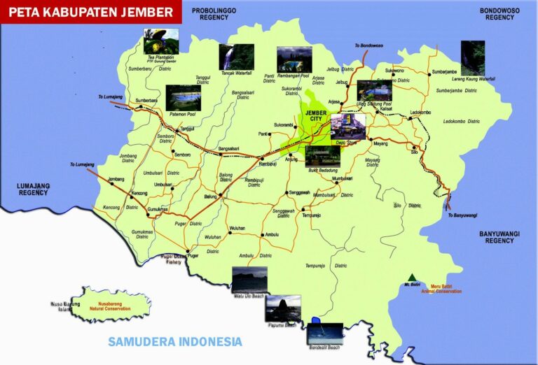 Daftar Kecamatan, Desa/Kelurahan, Kode Pos Jember - priamales.com